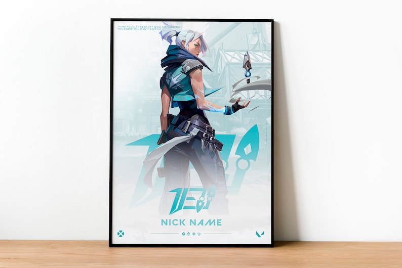 Jett Valorant Valorant Poster Gaming Poster Gamer Room Decor - Etsy