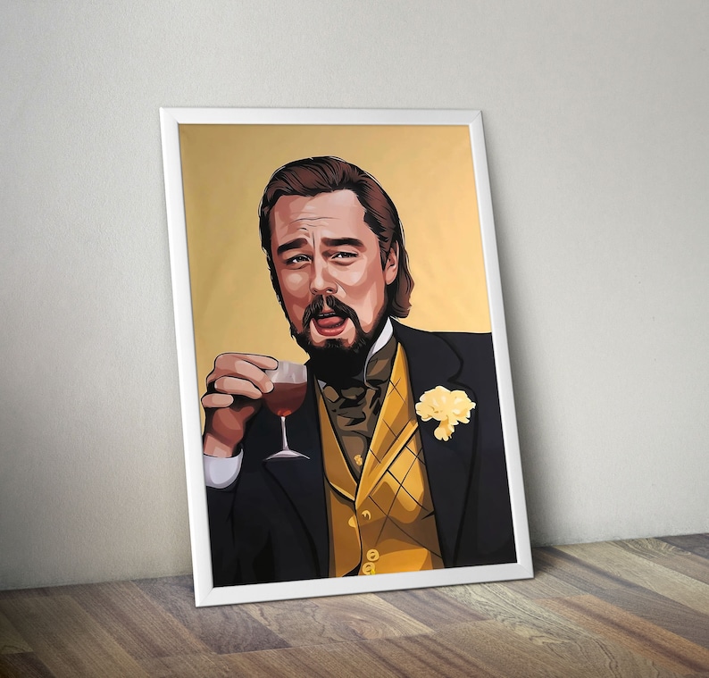 Laughing Leo Meme Funny Poster Funny Memes Funny Present Meme Poster ...