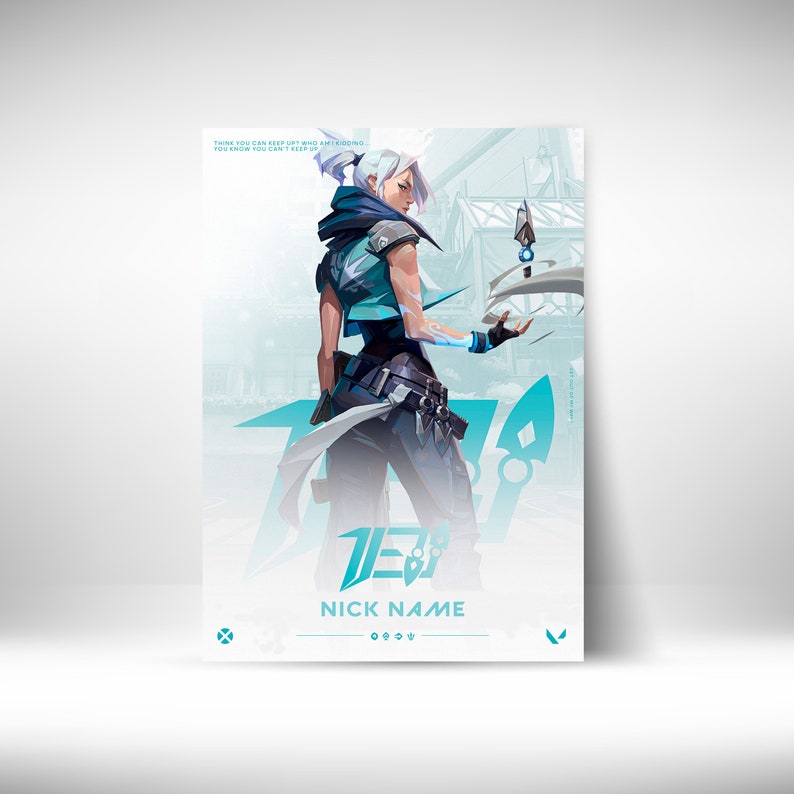 Jett Valorant Valorant Poster Gaming Poster Gamer Room Decor Gamer Gift ...
