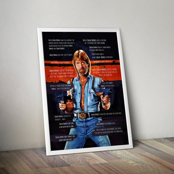 Chuck Norris Meme Poster - Etsy