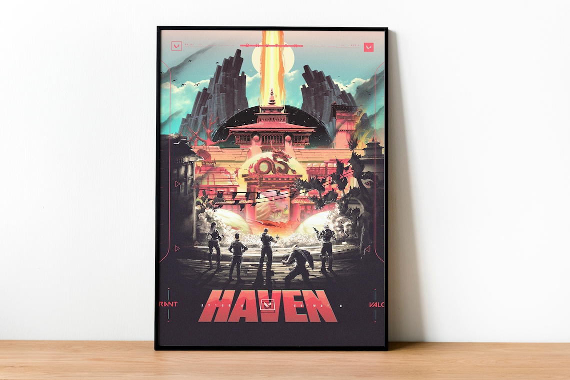 Haven Valorant Haven Valorant Map Valorant Poster Valorant Map - Etsy