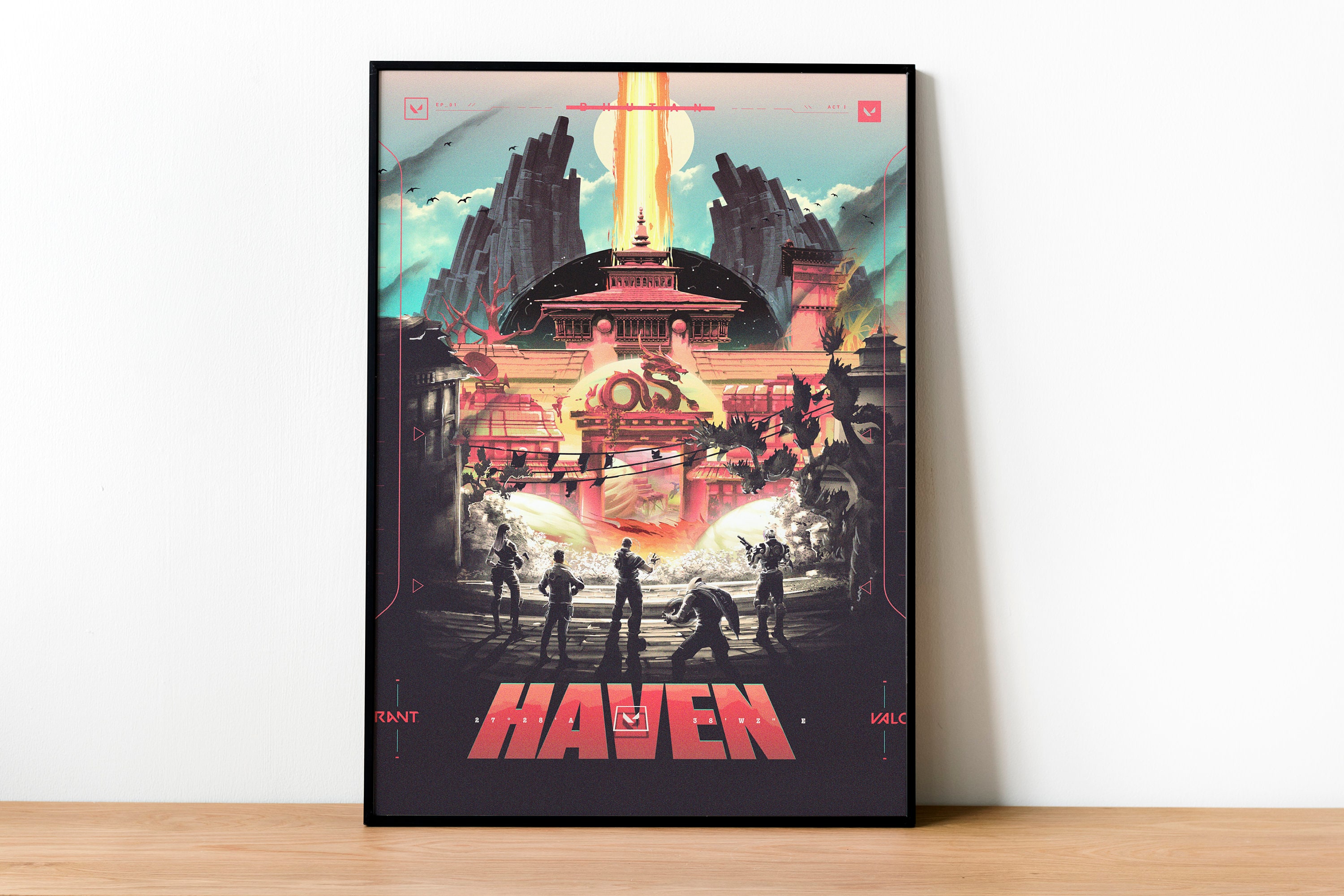 Haven Valorant Haven Valorant Map Valorant Poster Valorant Map - Etsy