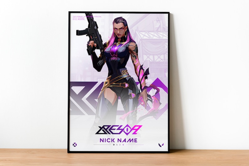 Reyna Valorant Valorant Poster Gaming Poster Gamer Room Decor - Etsy
