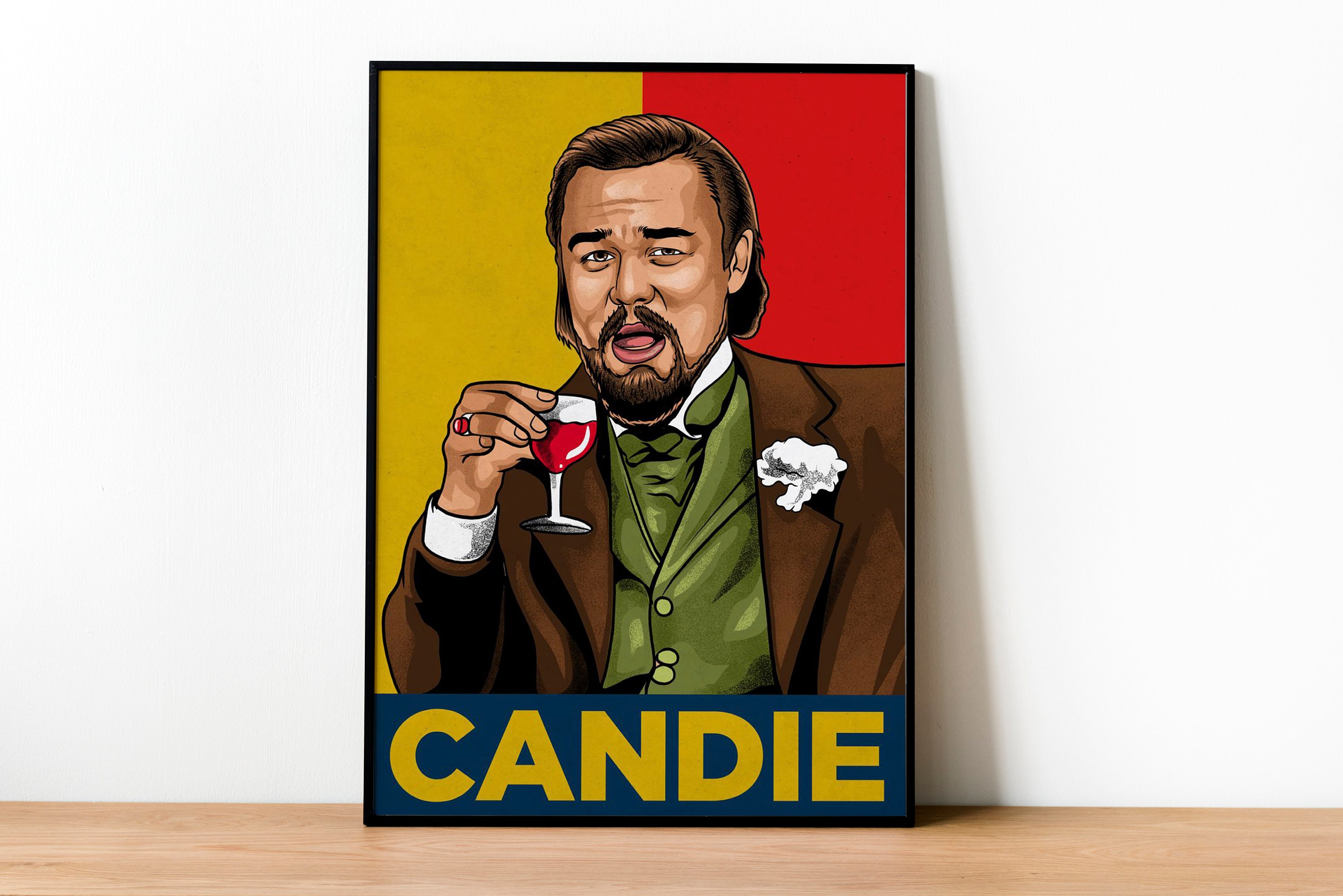 Leo Laughing Meme Funny Leo Poster Calvin Candie Funny Memes - Etsy
