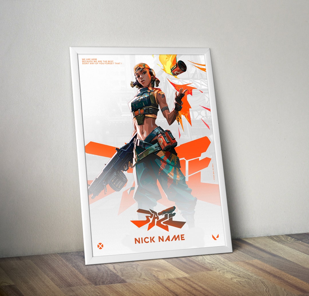 Raze Valorant Valorant Poster Gaming Poster Gamer Room Decor Gamer Gift ...