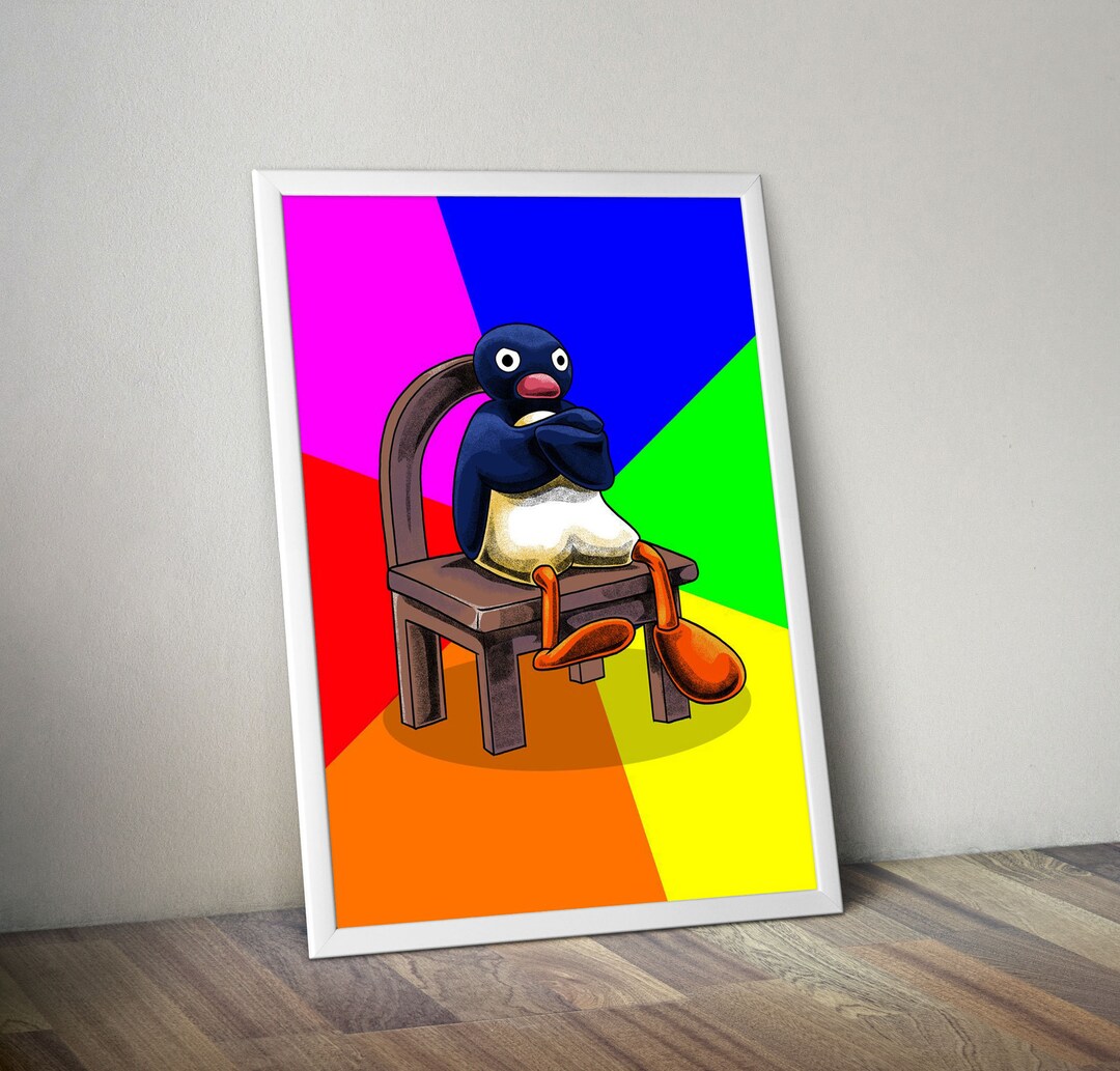 Pinguin Meme Pinguin Poster Funny Memes Funny Present Meme Poster Funny ...