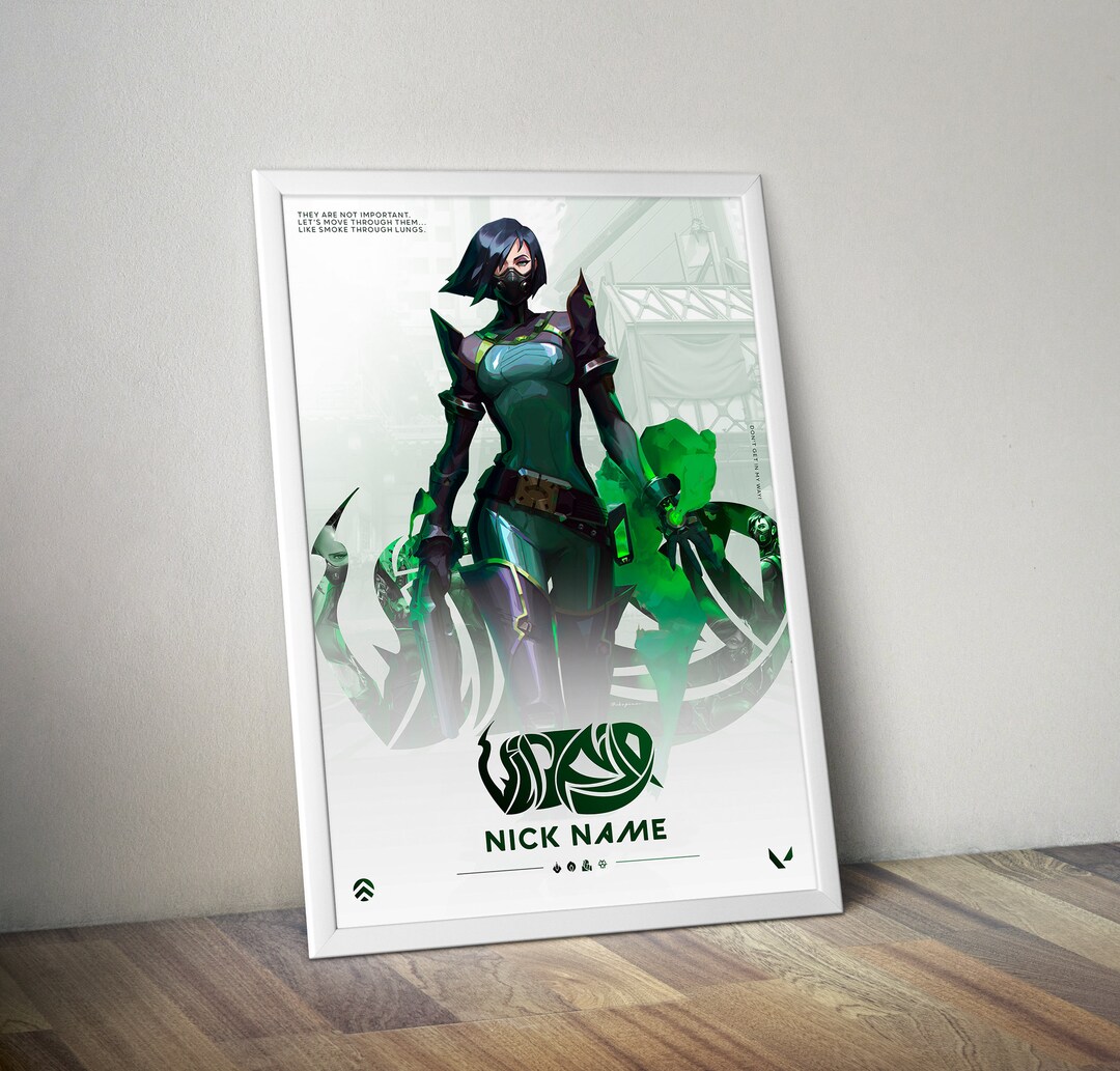 Viper Valorant Valorant Poster Gaming Poster Gamer Room Decor Gamer ...