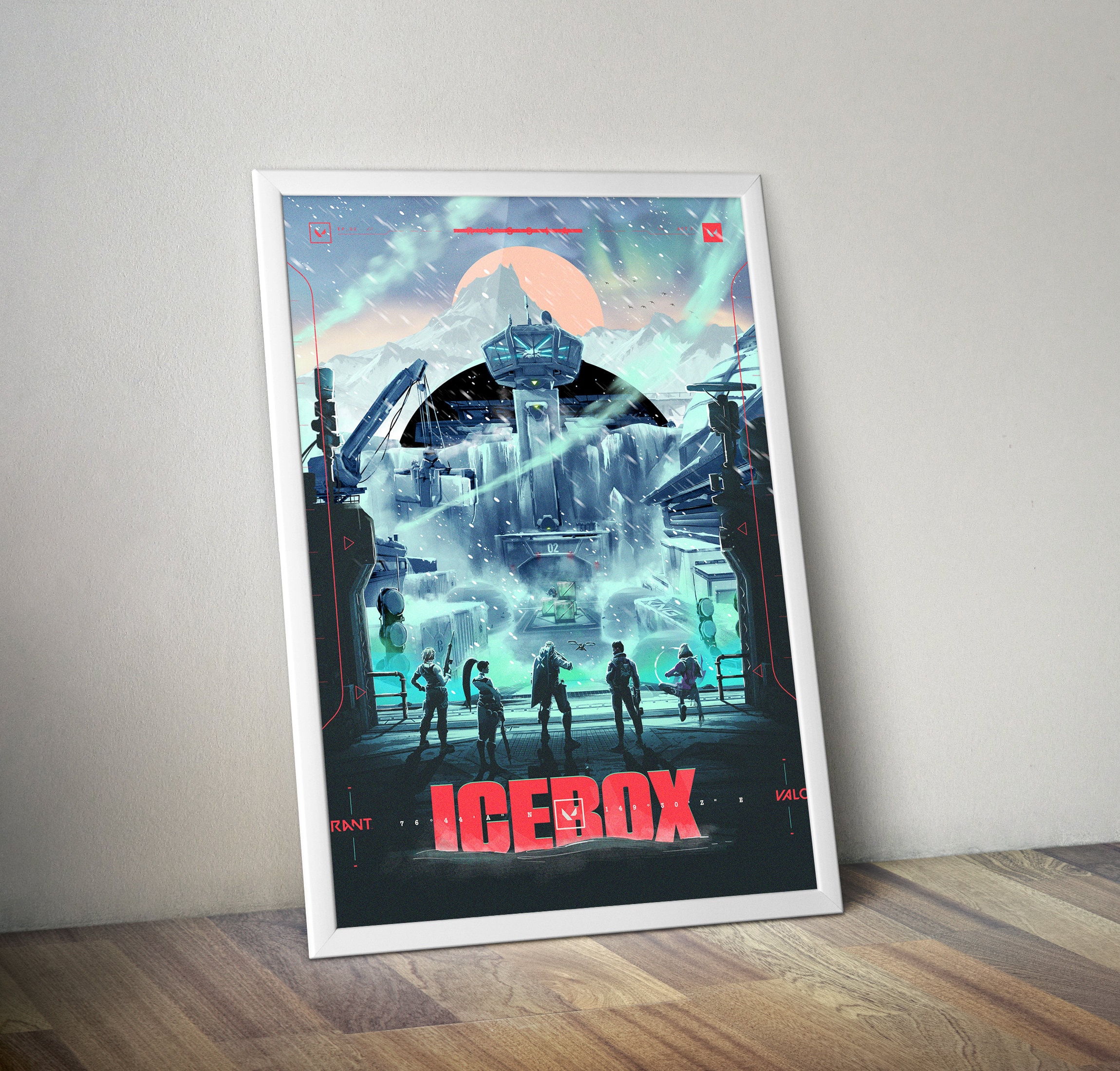 Icebox Valorant Icebox Valorant Map Valorant Poster Valorant - Etsy