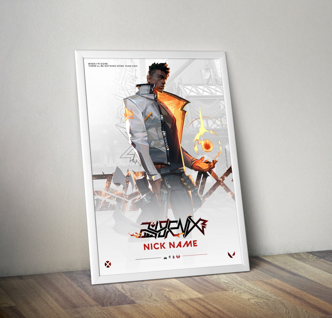 Phoenix Valorant Valorant Poster Gaming Poster Gamer Room Decor Gamer ...