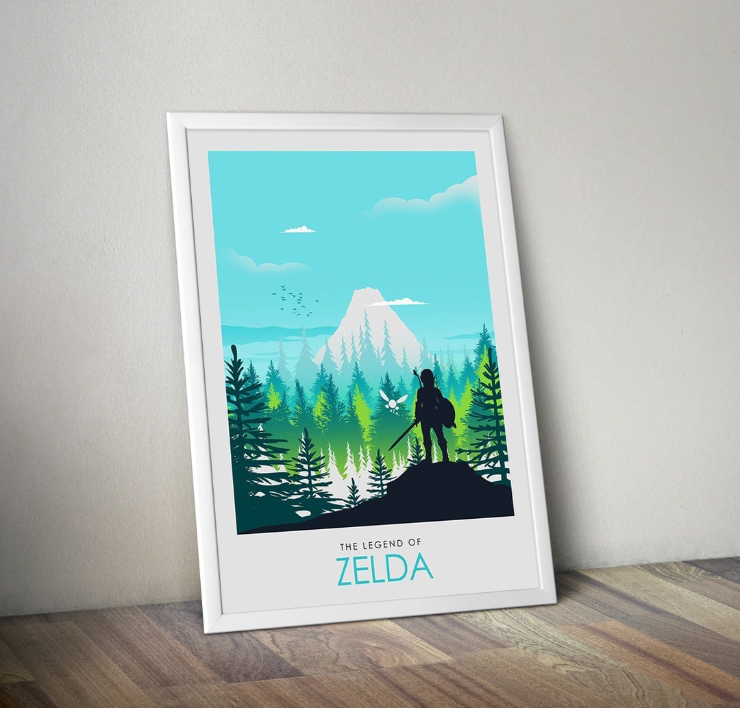 The Legend of Zelda Poster Legend of Zelda Link Link Gaming Poster ...