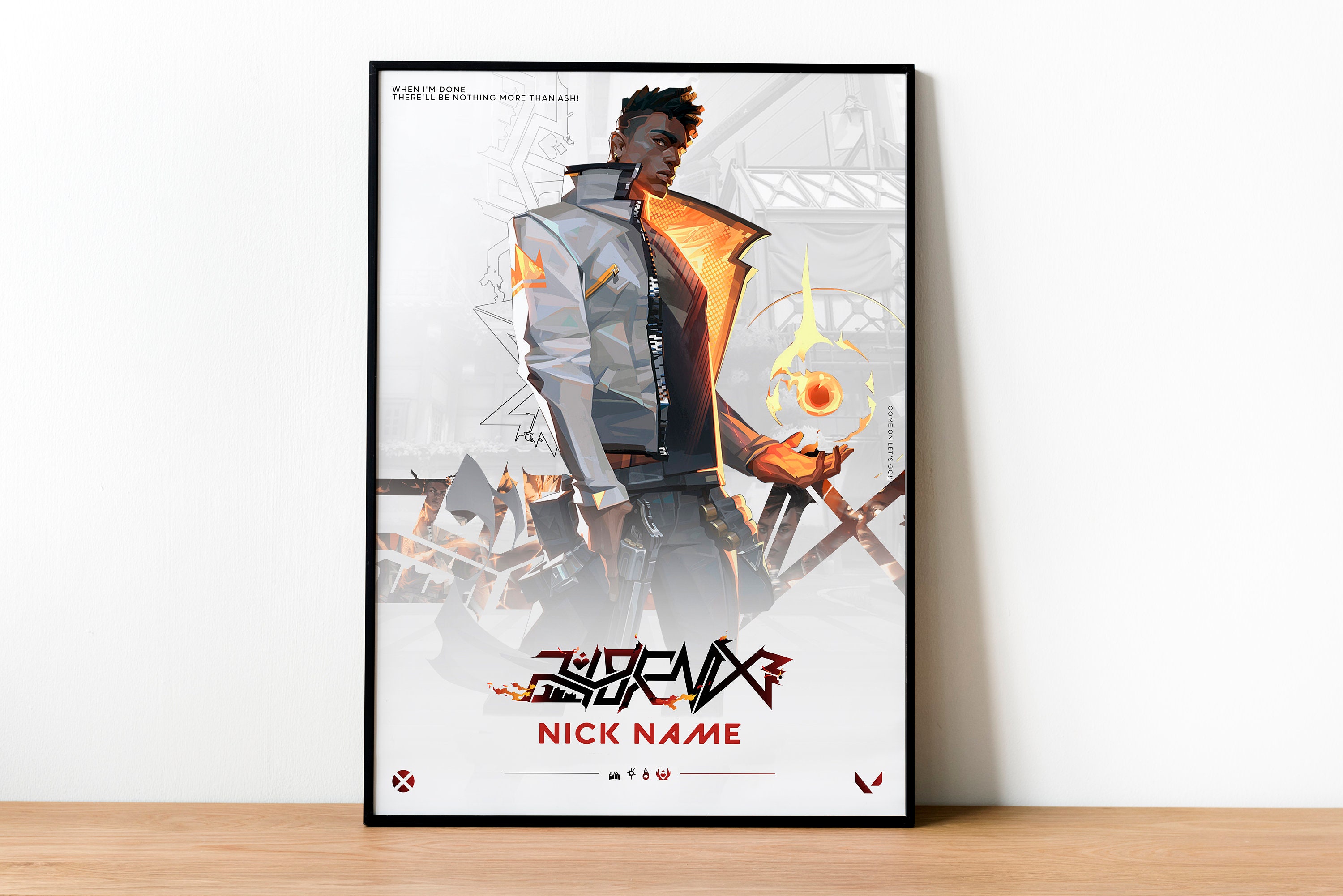 Phoenix Valorant Valorant Poster Gaming Poster Gamer Room - Etsy