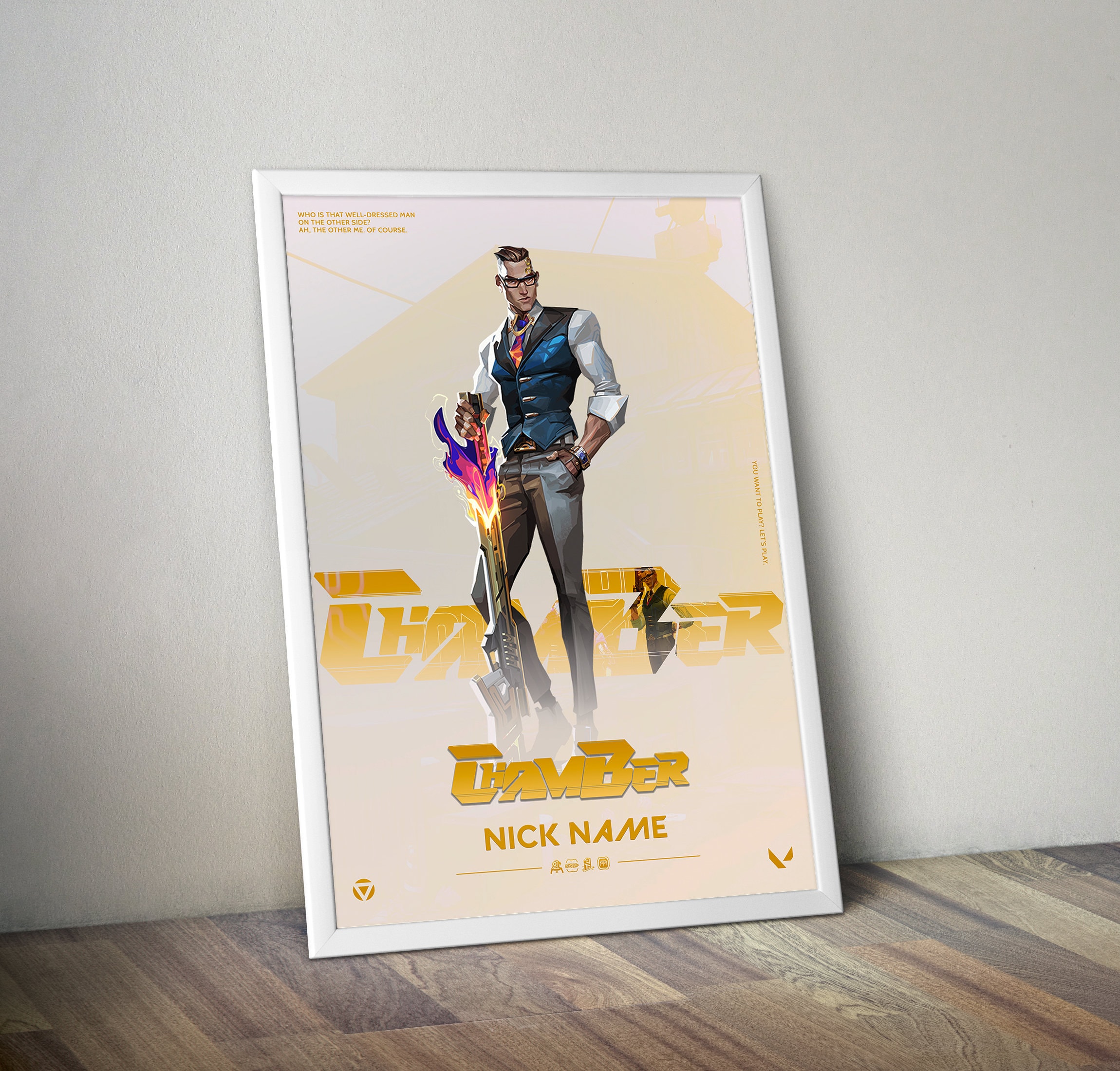 Chamber Valorant Valorant Poster Gaming Poster Gamer Room - Etsy