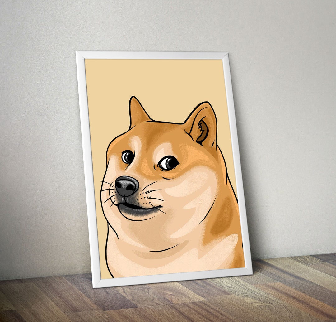 Doge Meme Poster Shiba Funny Memes Funny Present Meme Poster Funny ...