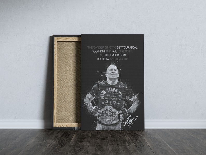 Georges St-pierre MMA Wall Art Boxing Poster Fighter Legends Vintage ...