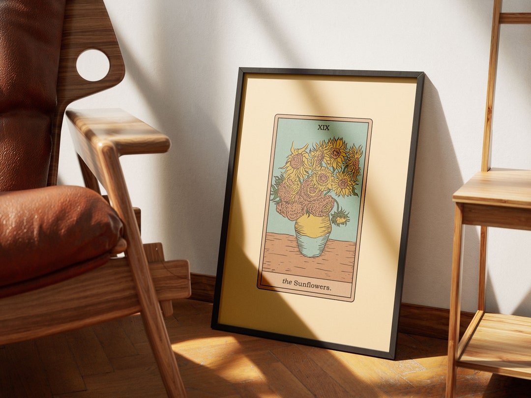 The Sunflowers Tarot Posters | Tarot Home Decor | Tarot Wall Art Tarot ...