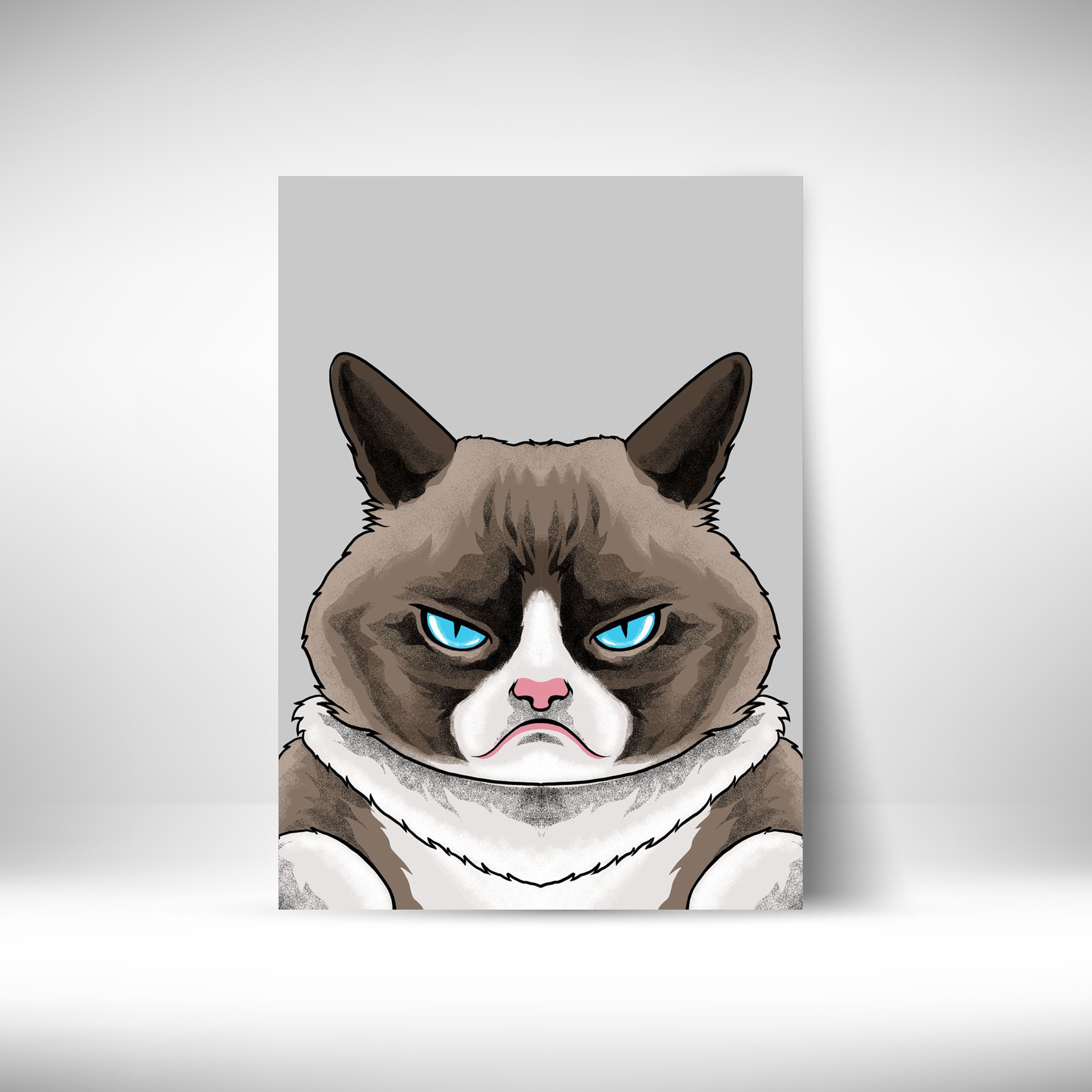 Grumpy Cat Poster Funny Memes Funny Present Meme Poster Funny Poster ...