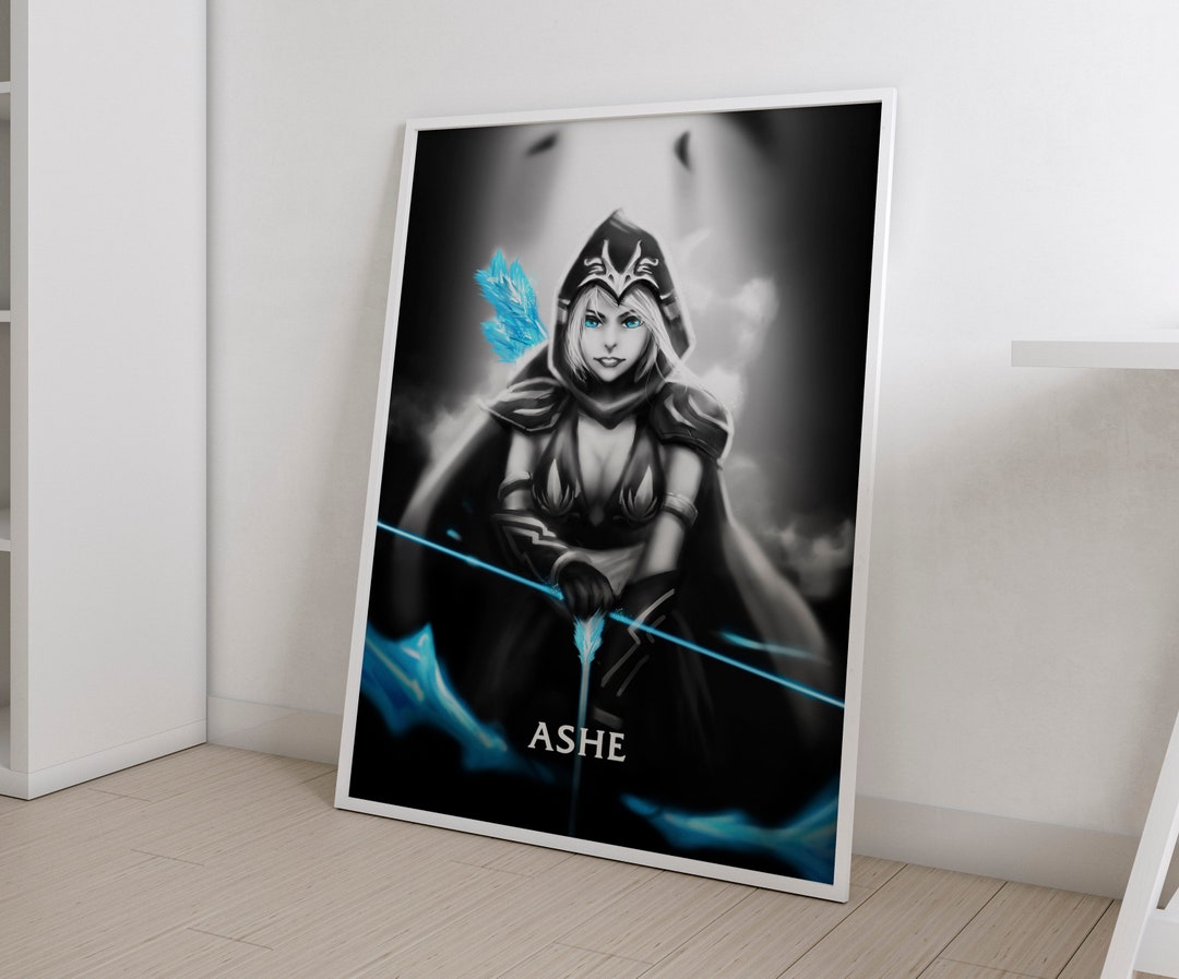 Ashe League of Legends League of Legends Poster the Frost Archer Lol ...
