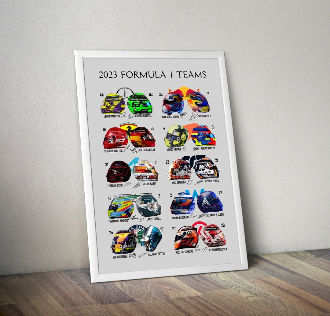 F1 2023 Teams F1 2023 Drivers F1 Poster Car Poster F1 Car Formula 1 Car ...
