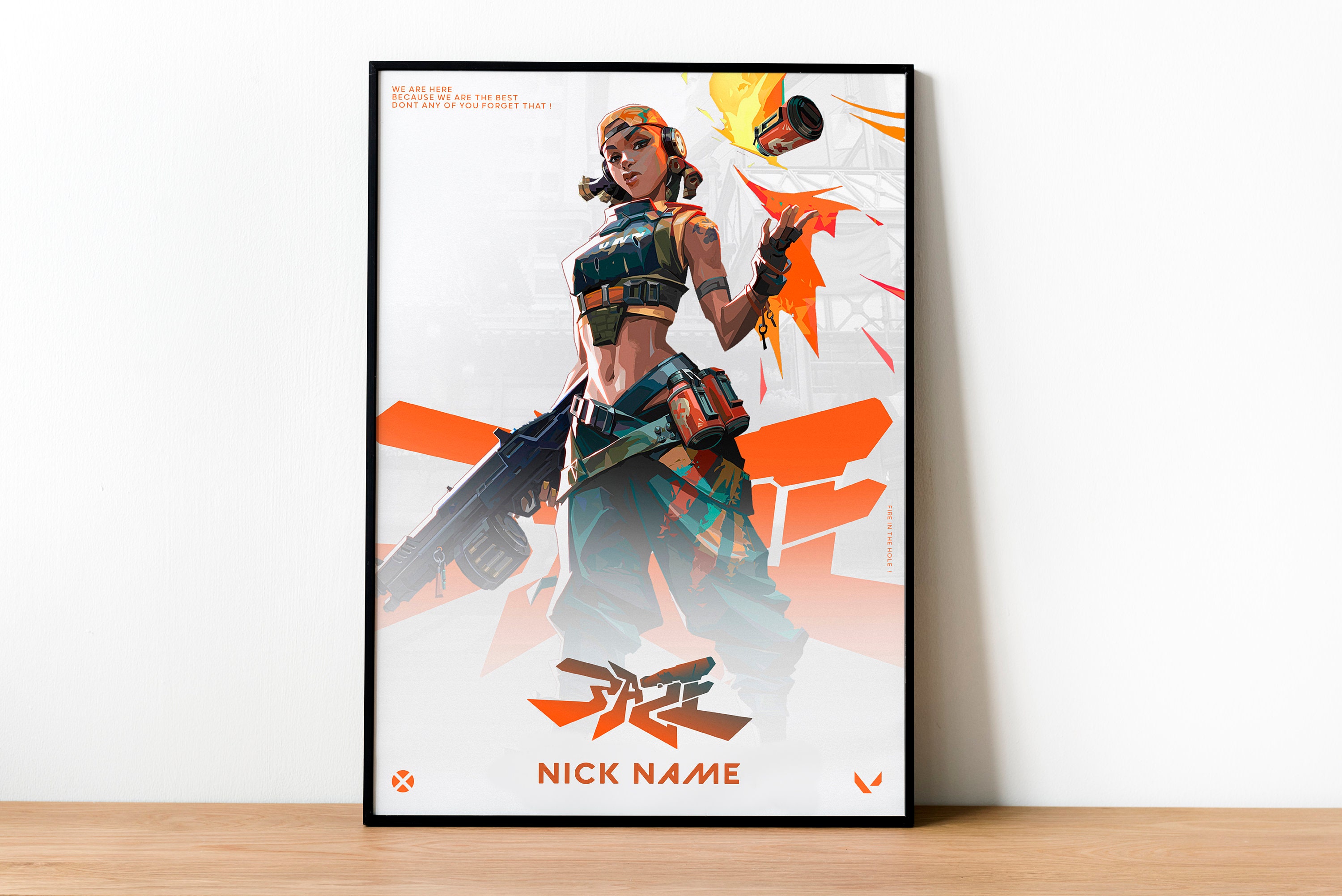 Raze Valorant Valorant Poster Gaming Poster Gamer Room Decor - Etsy