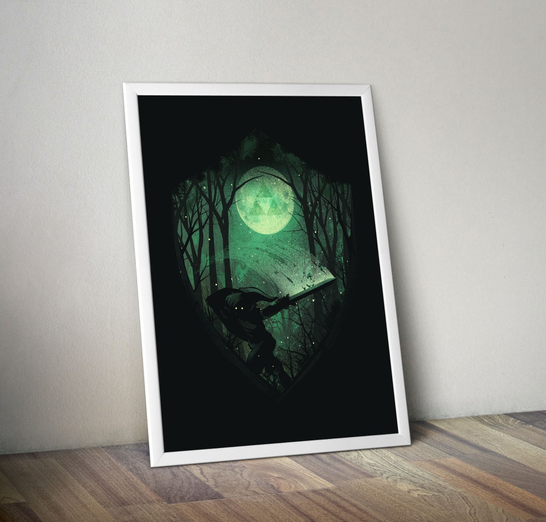 The Legend of Zelda Poster Legend of Zelda Link Zelda Forest Gaming ...
