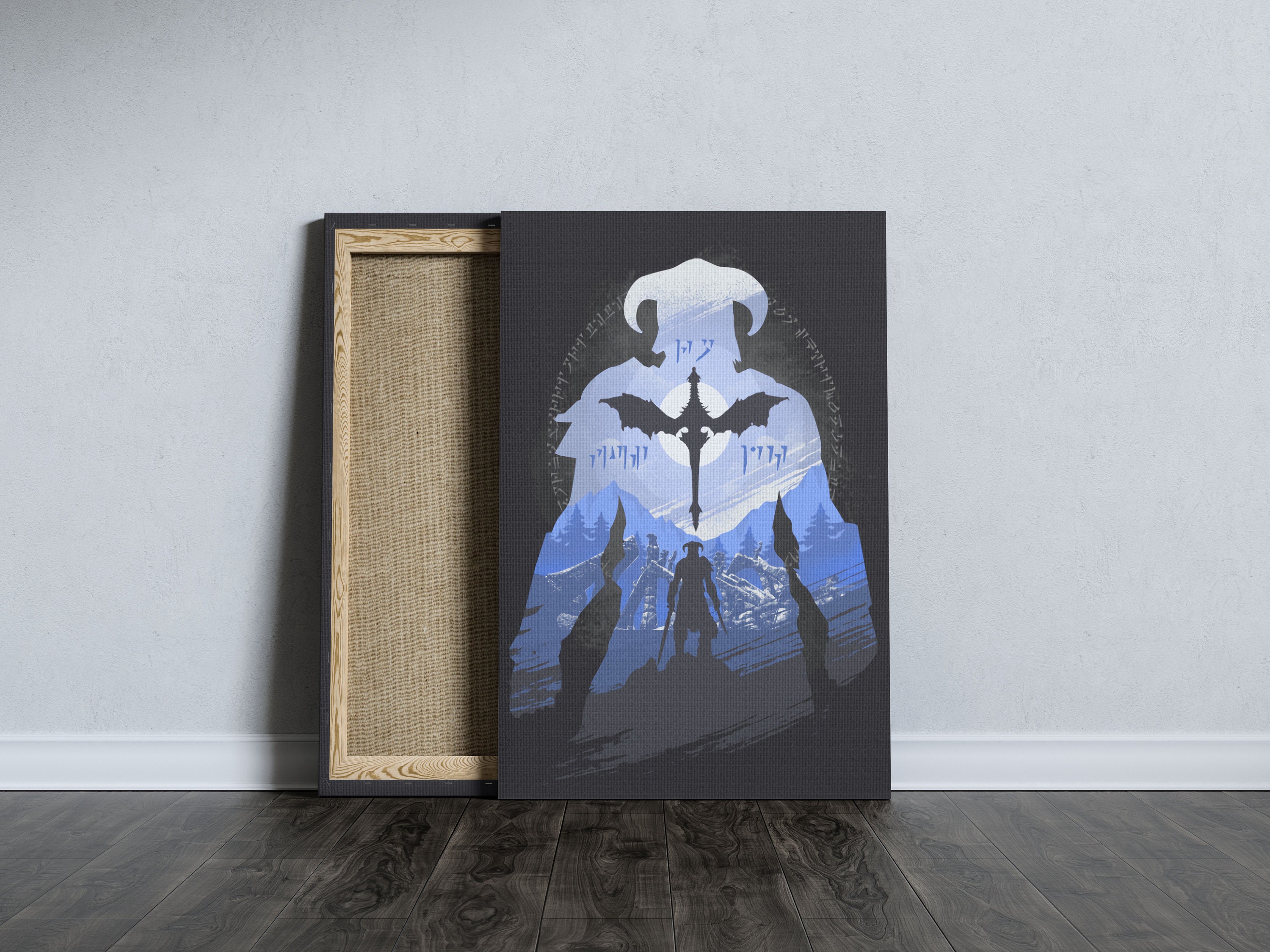 Skyrim the Elder Scrolls Poster Skyrim Dragonborn Skyrim Poster ...