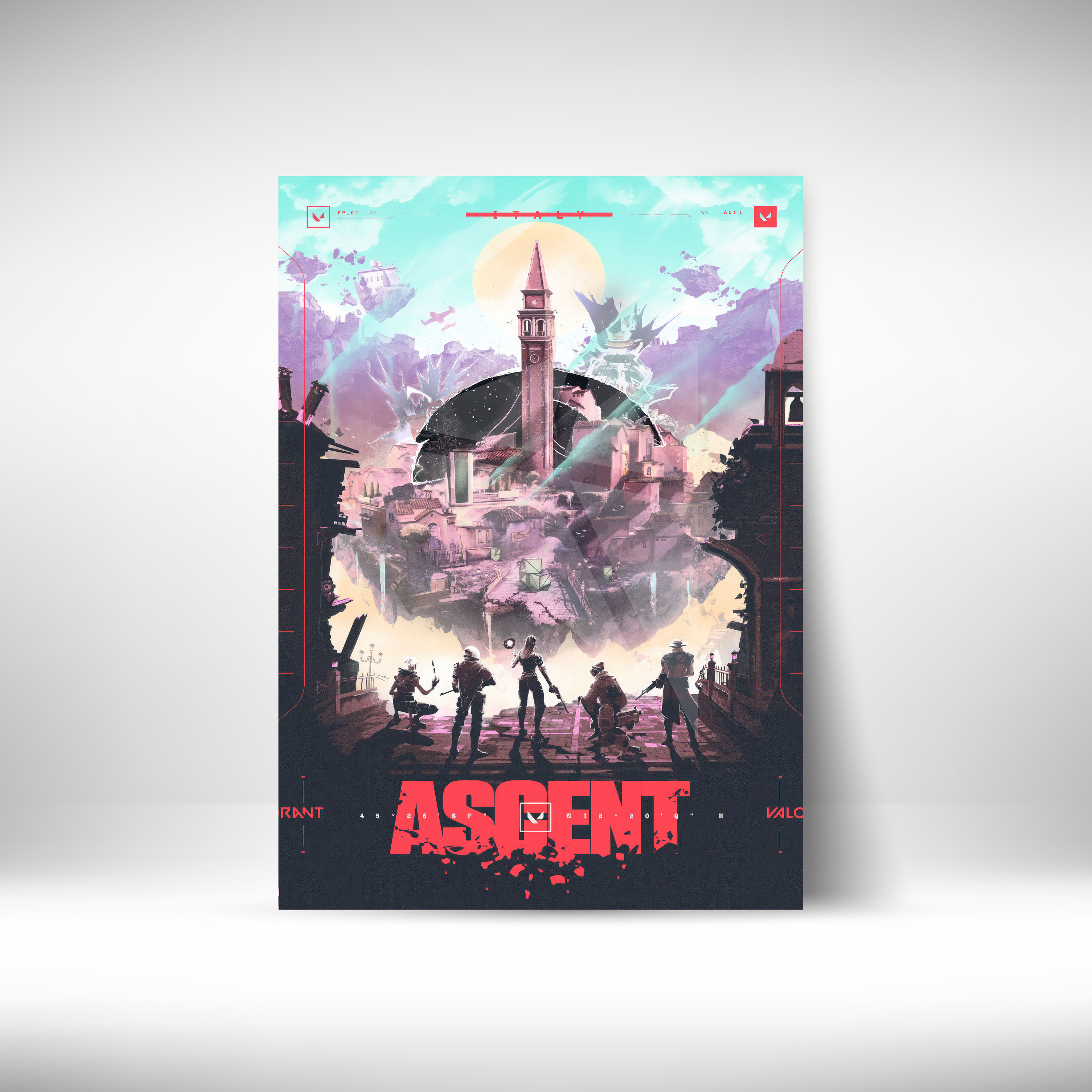 Ascent Valorant Ascent Valorant Map Valorant Poster Valorant Map Poster ...