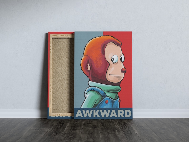 Awkward Monkey Meme Funny Monkey Poster Funny Memes Funny Present Meme ...