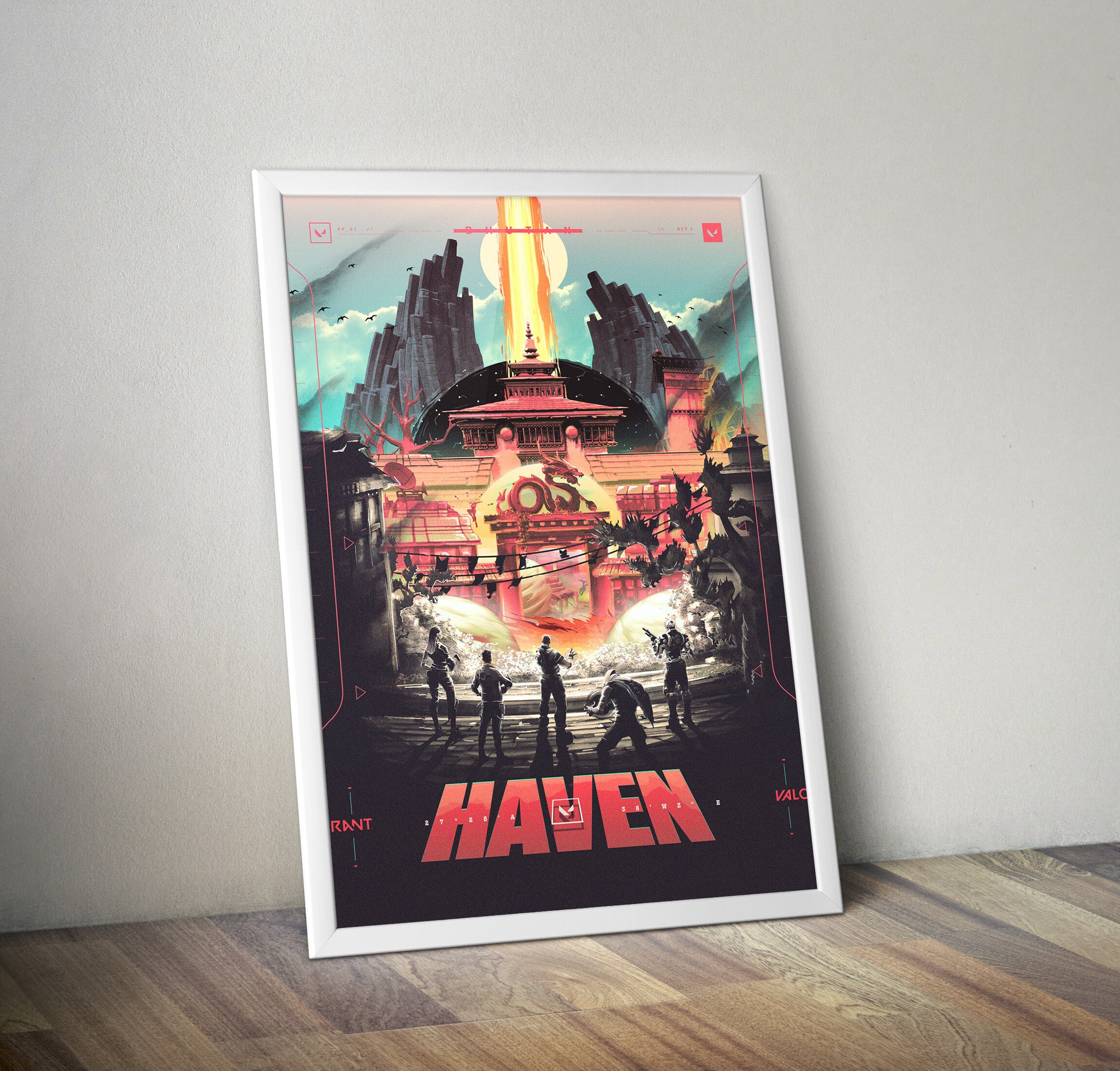 Haven Valorant Haven Valorant Map Valorant Poster Valorant Map - Etsy