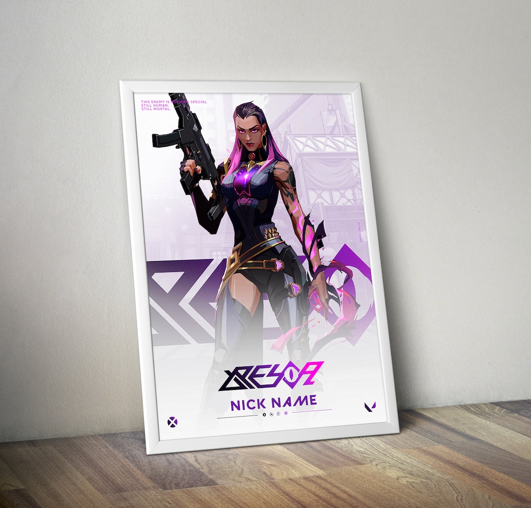 Reyna Valorant Valorant Poster Gaming Poster Gamer Room Decor Gamer ...