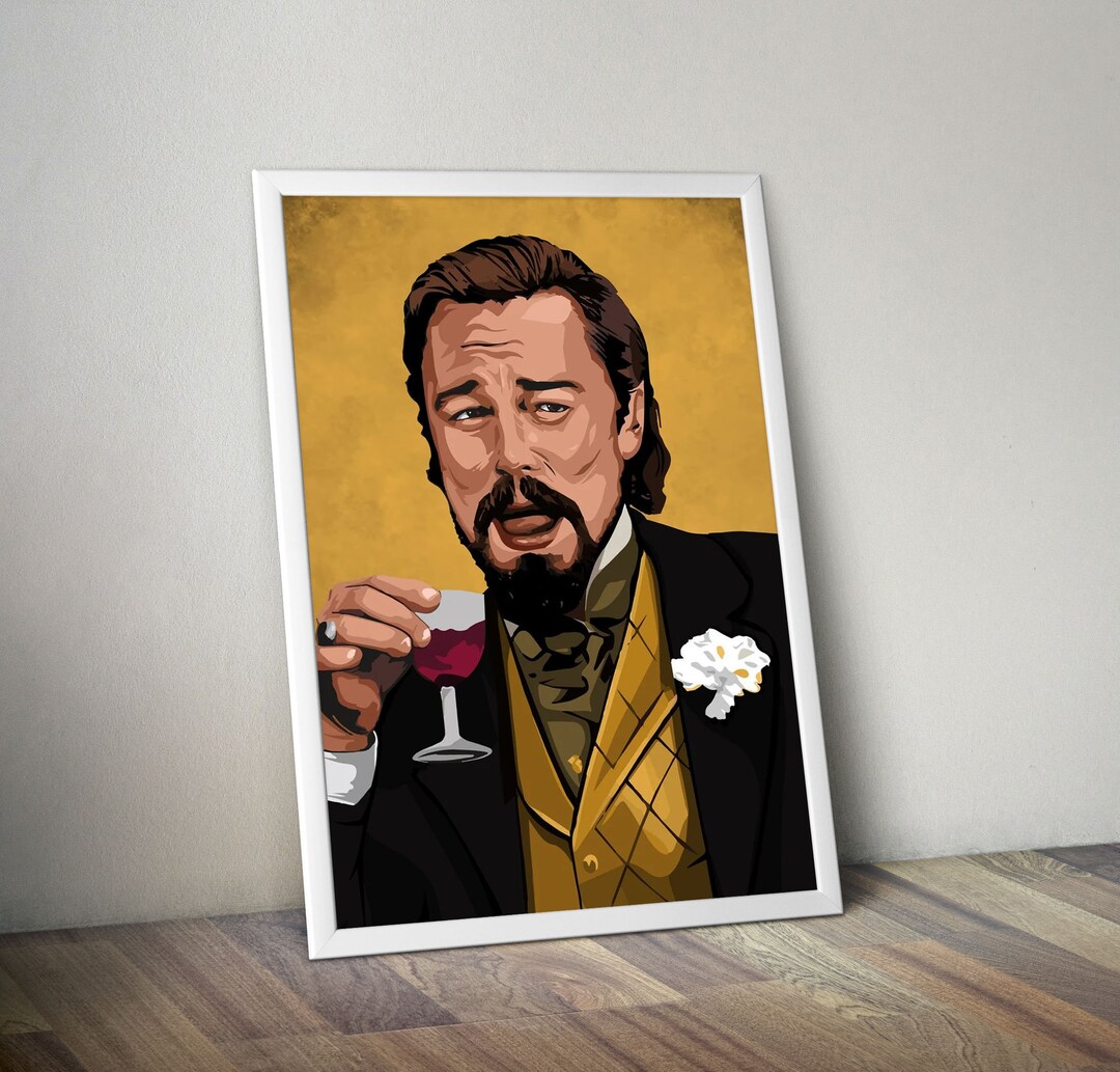 Leo Laughing Meme Poster Funny Memes Funny Present Meme Poster Funny ...