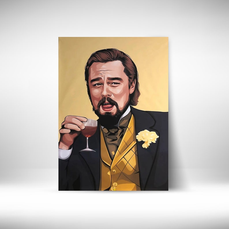 Laughing Leo Meme Funny Poster Funny Memes Funny Present Meme Poster ...