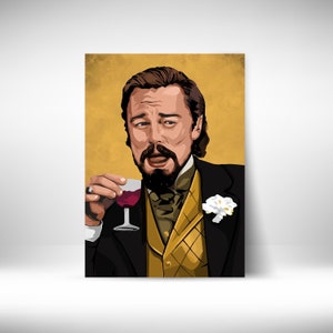 Leo Laughing Meme Poster Funny Memes Funny Present Meme Poster Funny ...