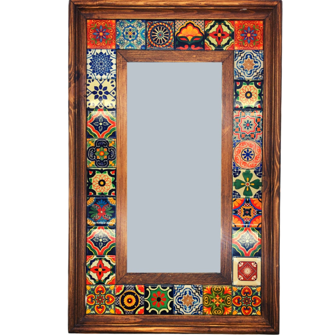 Handmade Decorative Wood Frame Mirror for Wall Hallway Living - Etsy