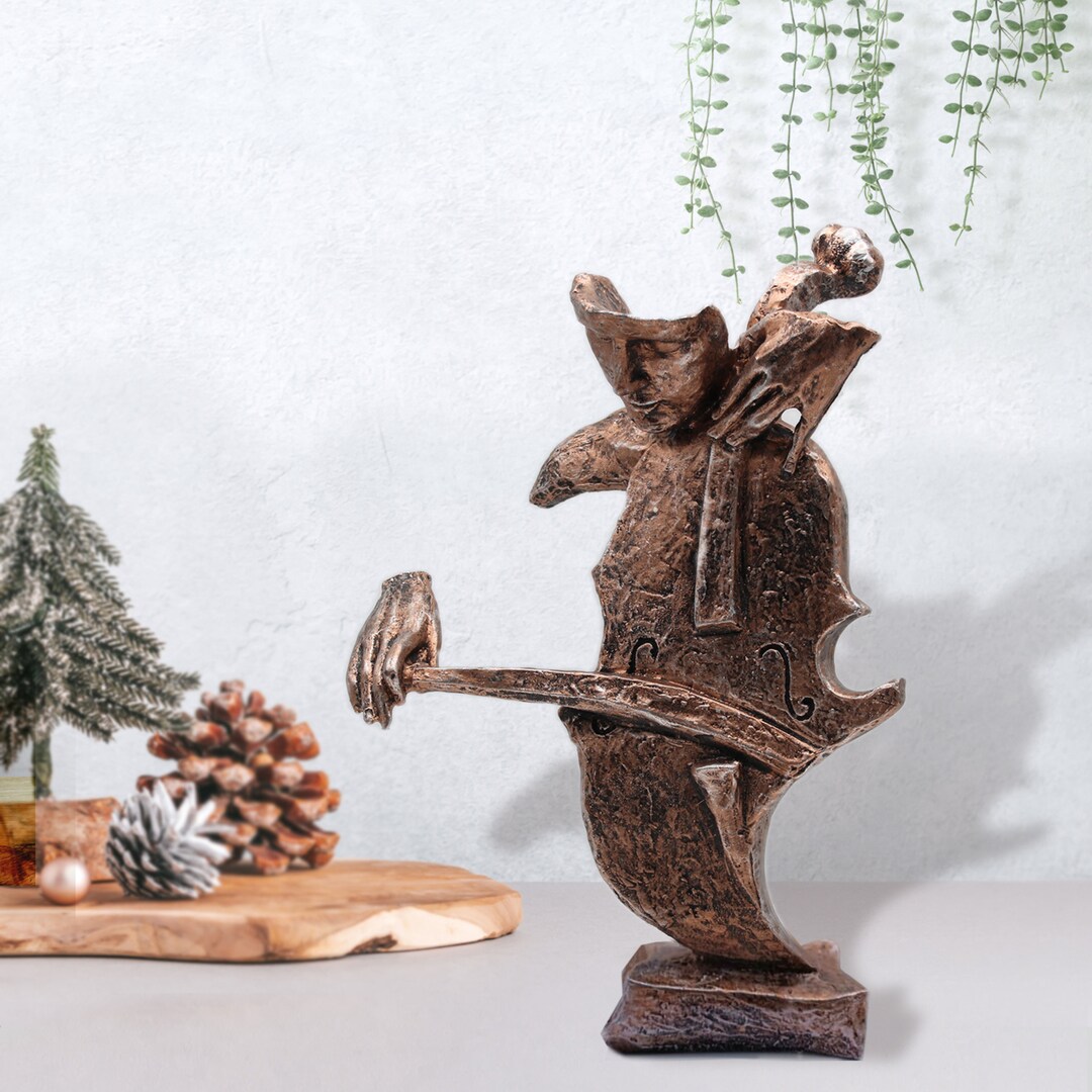 Cello Player Sculpture-home Decor-decorative Home Accessories ...