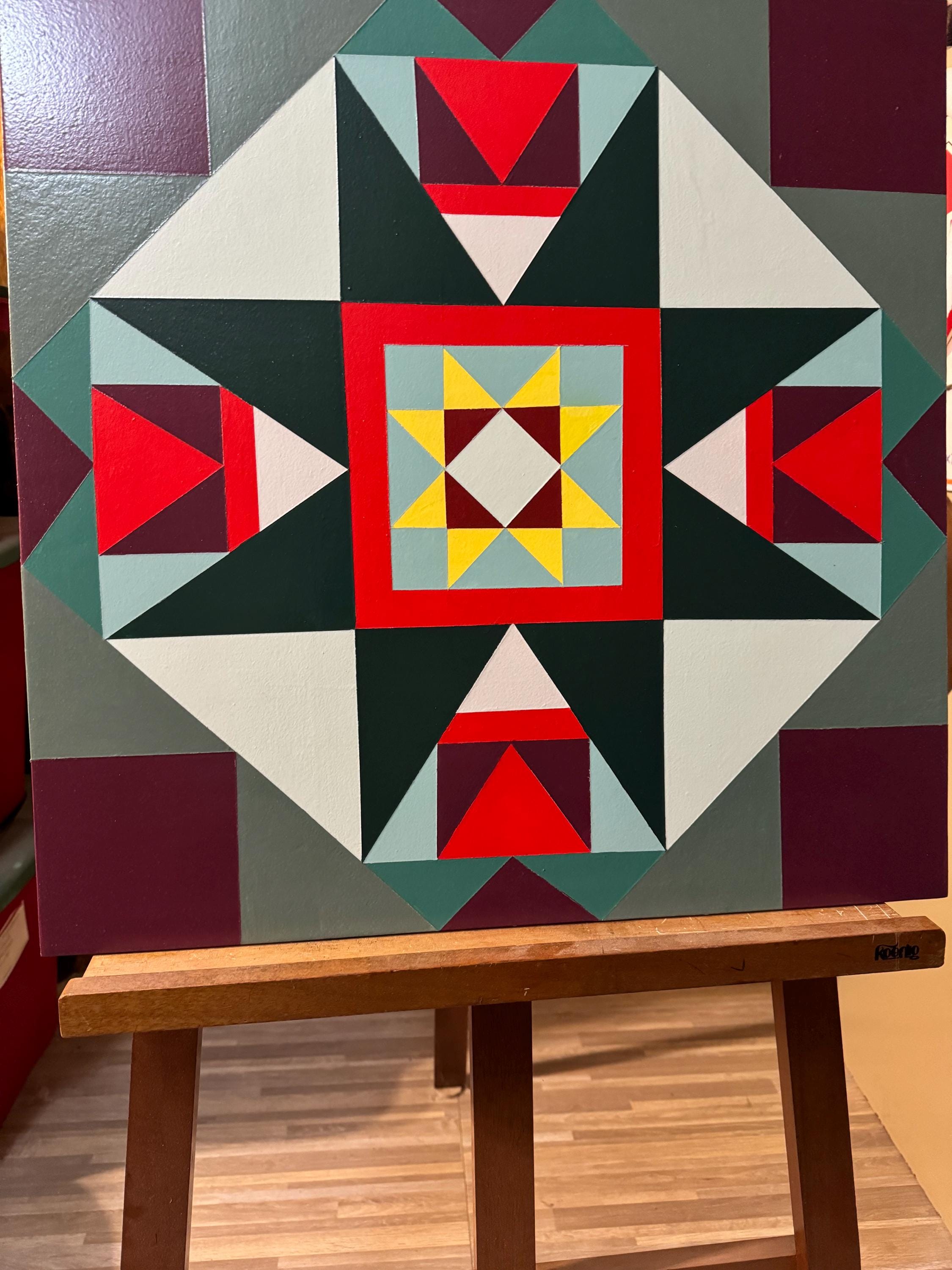 Barn Quilt “williamsburg” (24” Wooden Barn/porch, Shed Quilt) - Etsy