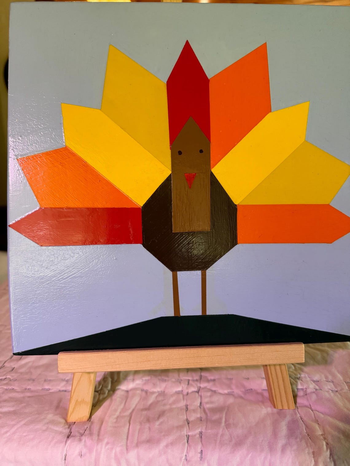 Barn Quilt “turkey Time!” (11” X11” Wooden Barn/porch Quilt) - Etsy