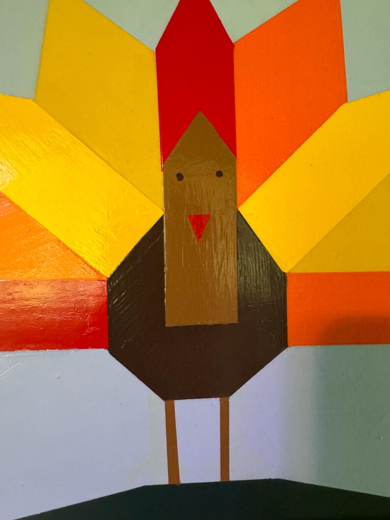 Barn Quilt “turkey Time!” (11” X11” Wooden Barn/porch Quilt) - Etsy
