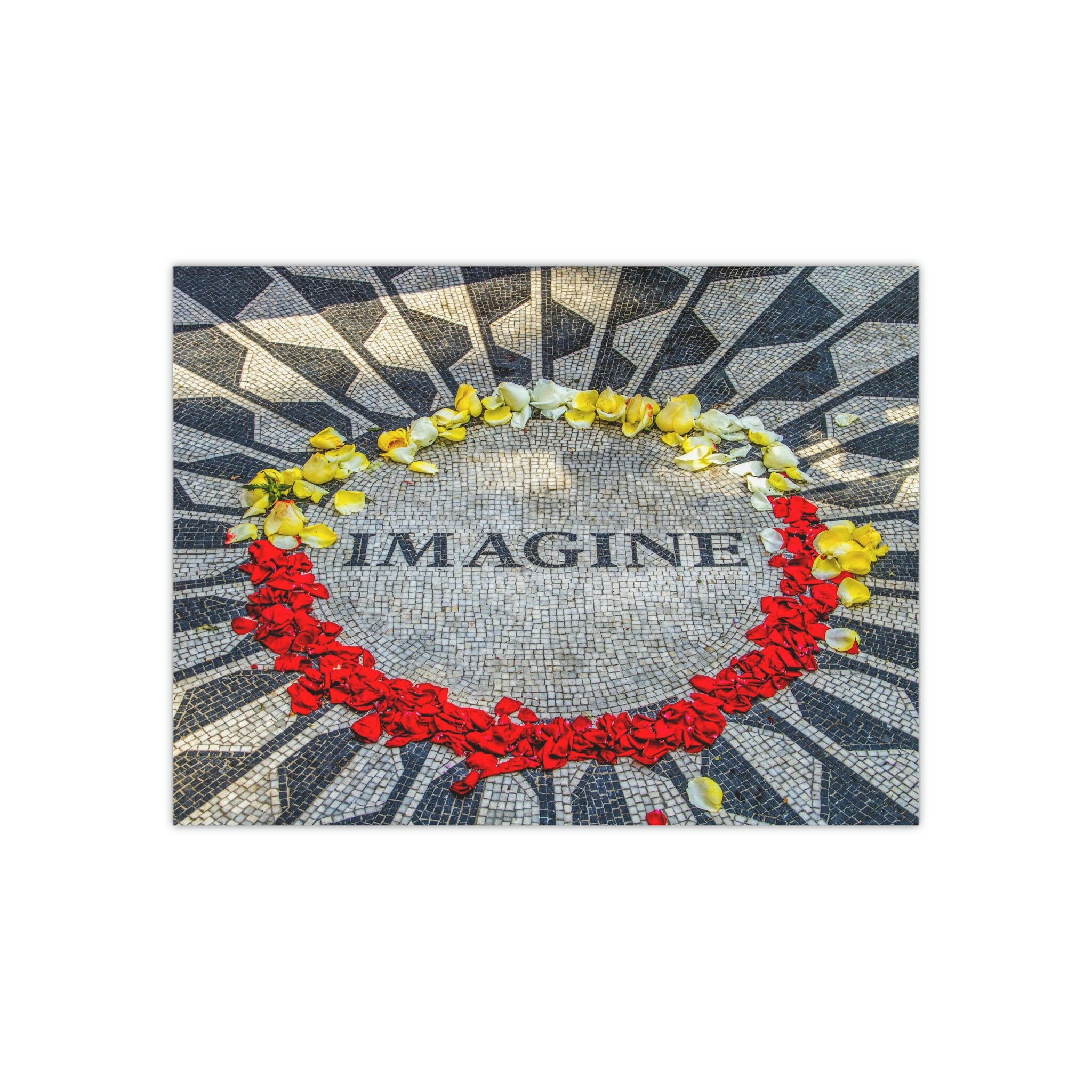 Unframed Photograph: Imagine Mosaic in Strawberry Fields in Central ...