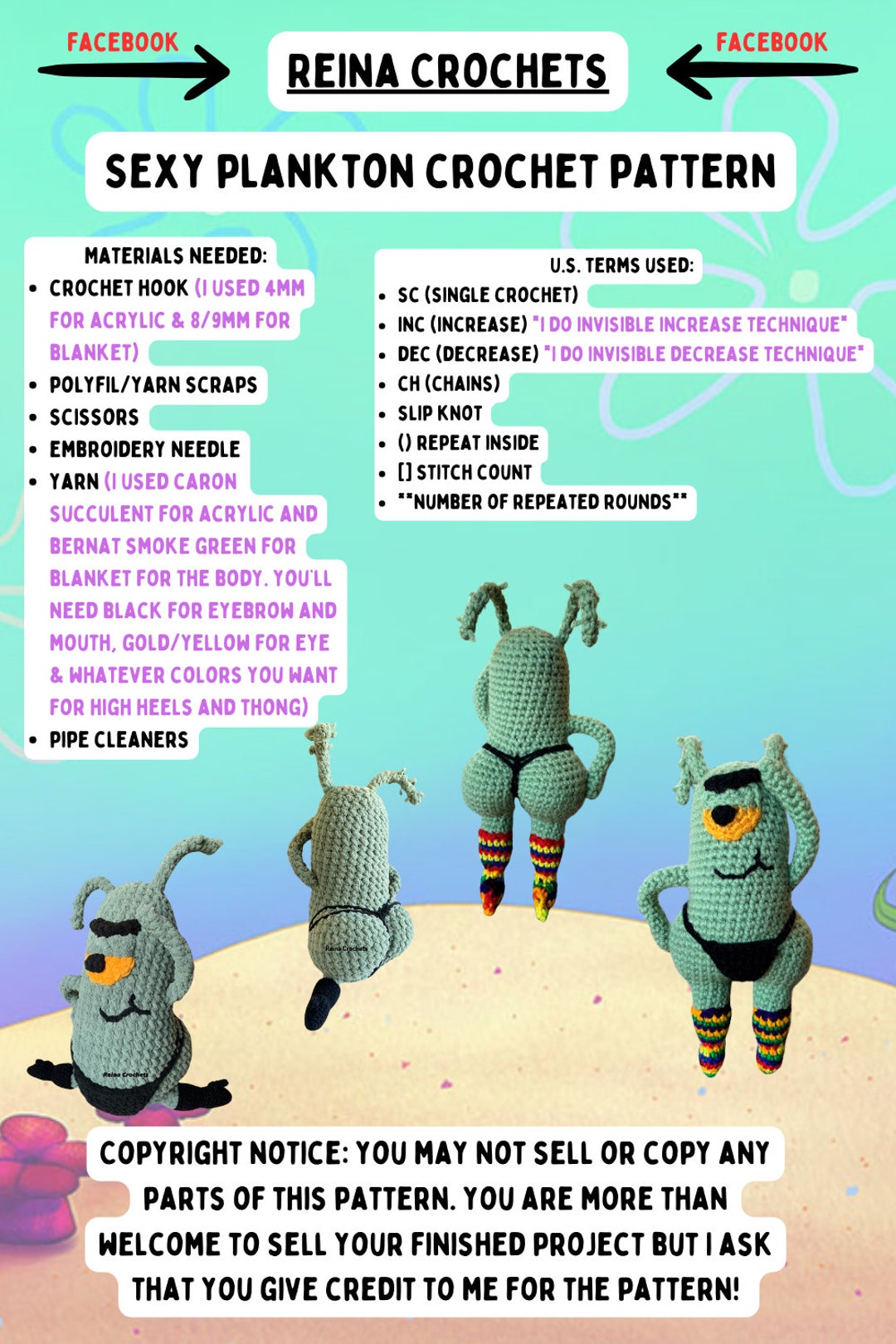 2 in 1 Sexy Plankton Pattern - Etsy