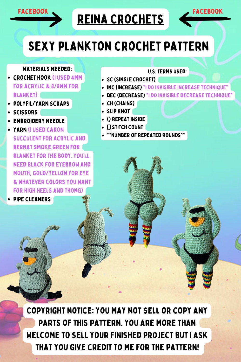 2 in 1 Sexy Plankton Pattern - Etsy