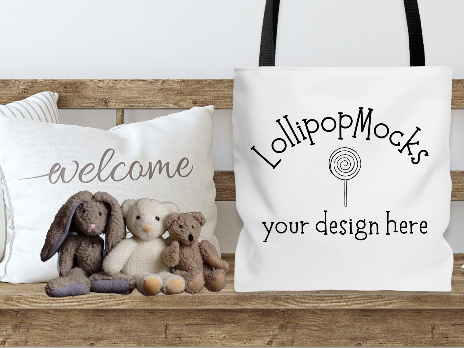 AOP Easter Tote Bag Mock Up, Mock up to Make Your Product Shine, Trendy ...