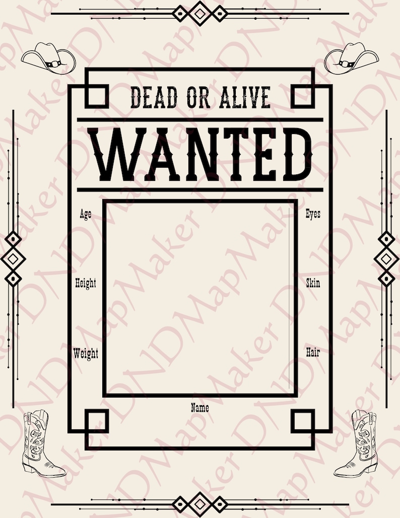 D&D 5e Character Sheet | Wild West | Dungeons and Dragons | 5th Edition ...