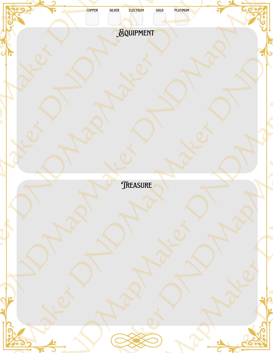 D&D 5e Character Sheet | Royal Affair | Dungeons and Dragons | 5th ...