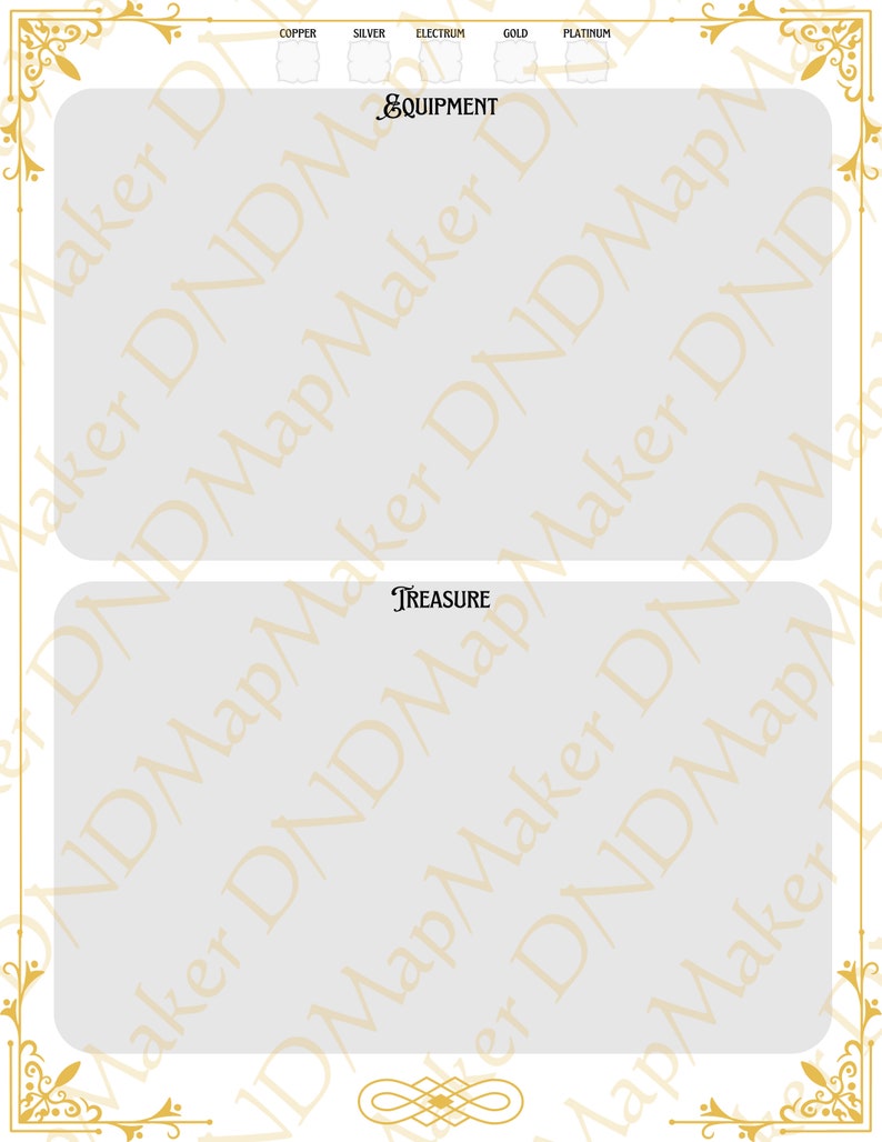 D&D 5e Character Sheet | Royal Affair | Dungeons and Dragons | 5th ...