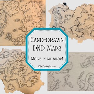 Fantasy Map for Dungeons and Dragons 5th Edition | DND 5e | Hand-drawn ...
