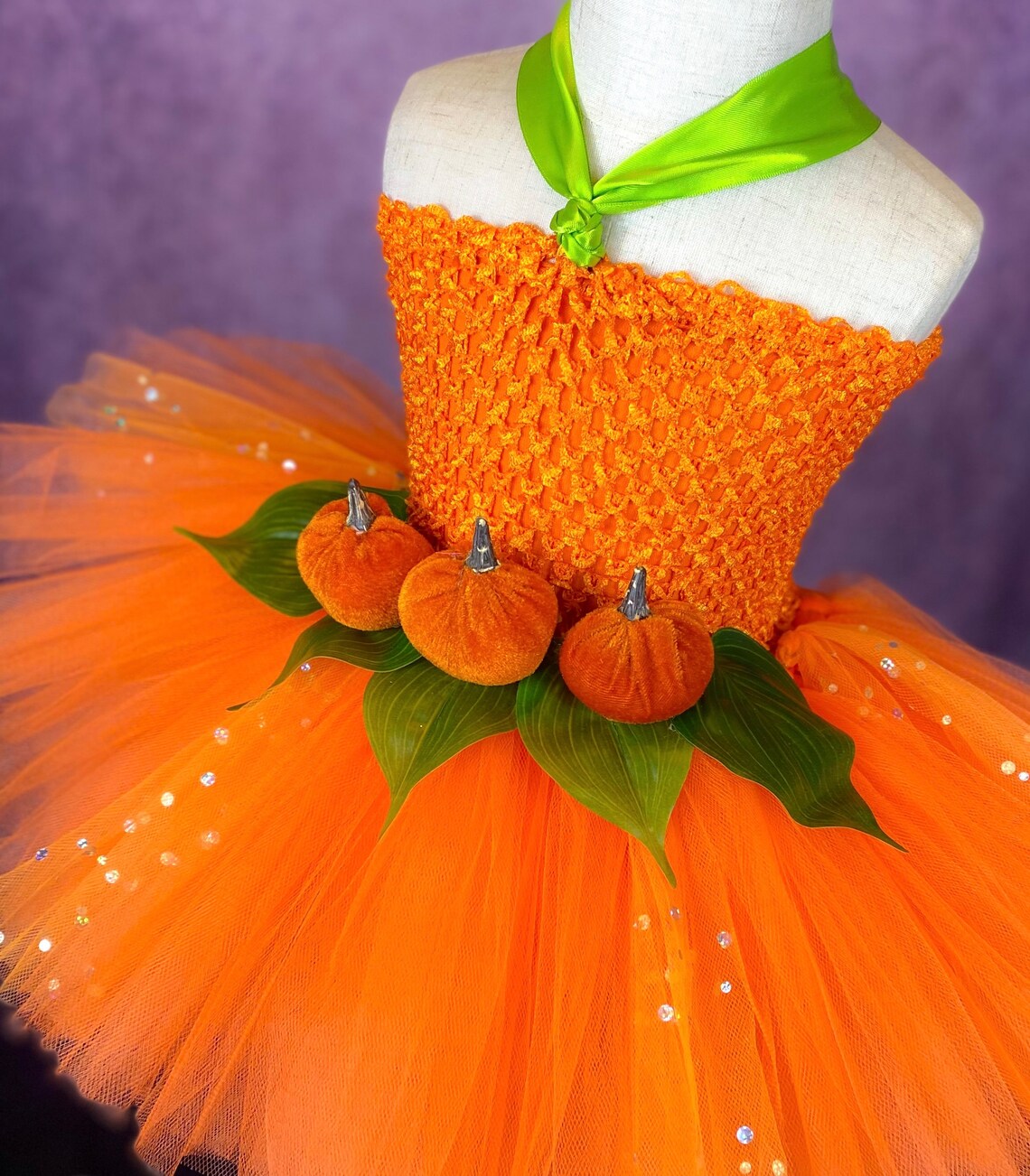 Pumpkin Orange Pumpkin Patch Halloween Costume Party Pageant Dance ...