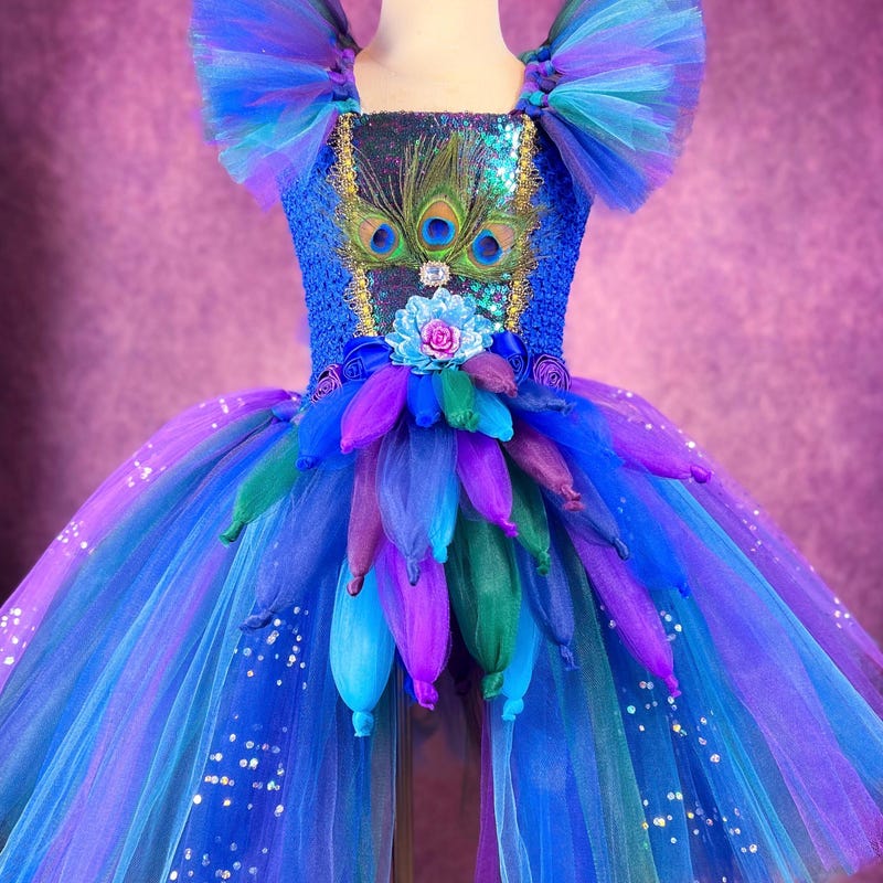 Peacock Dress - Etsy