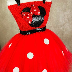 Red Minnie Mouse Halloween Costume Dance Recital Polka Dot Pageant ...