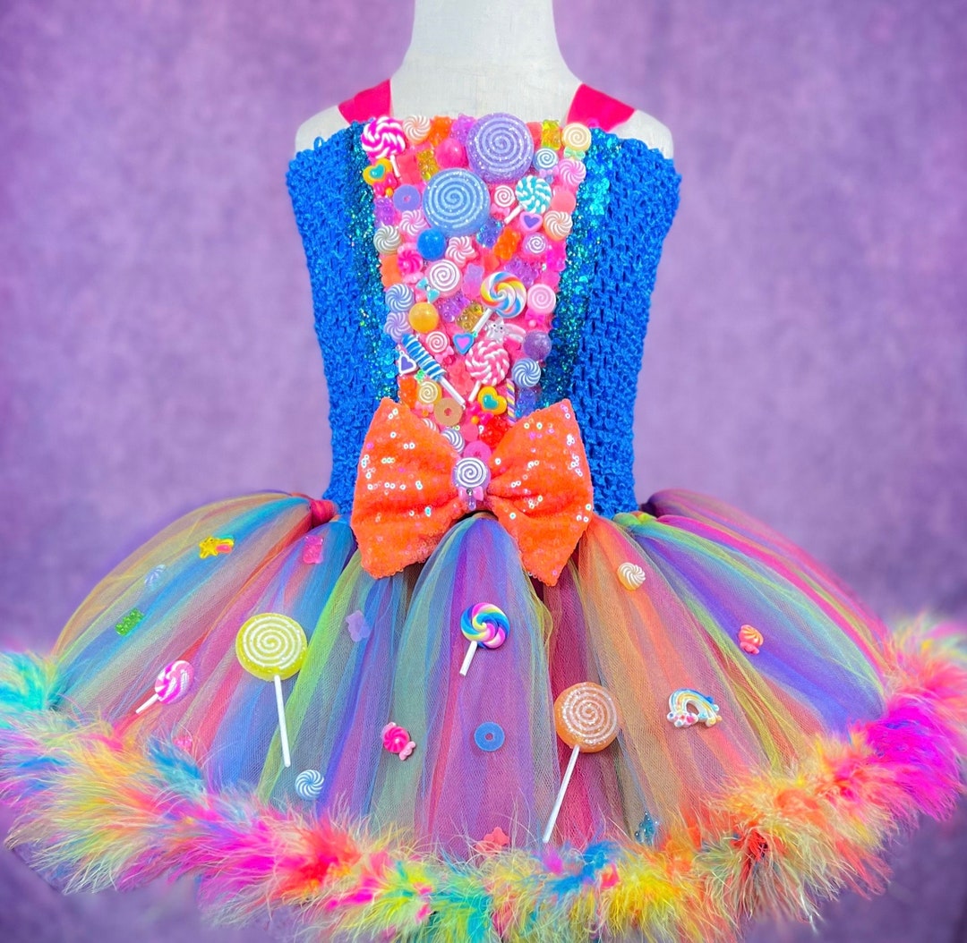 Neon Candy Queen Princess Candyland Sweets Costume Onederful Two Sweet ...