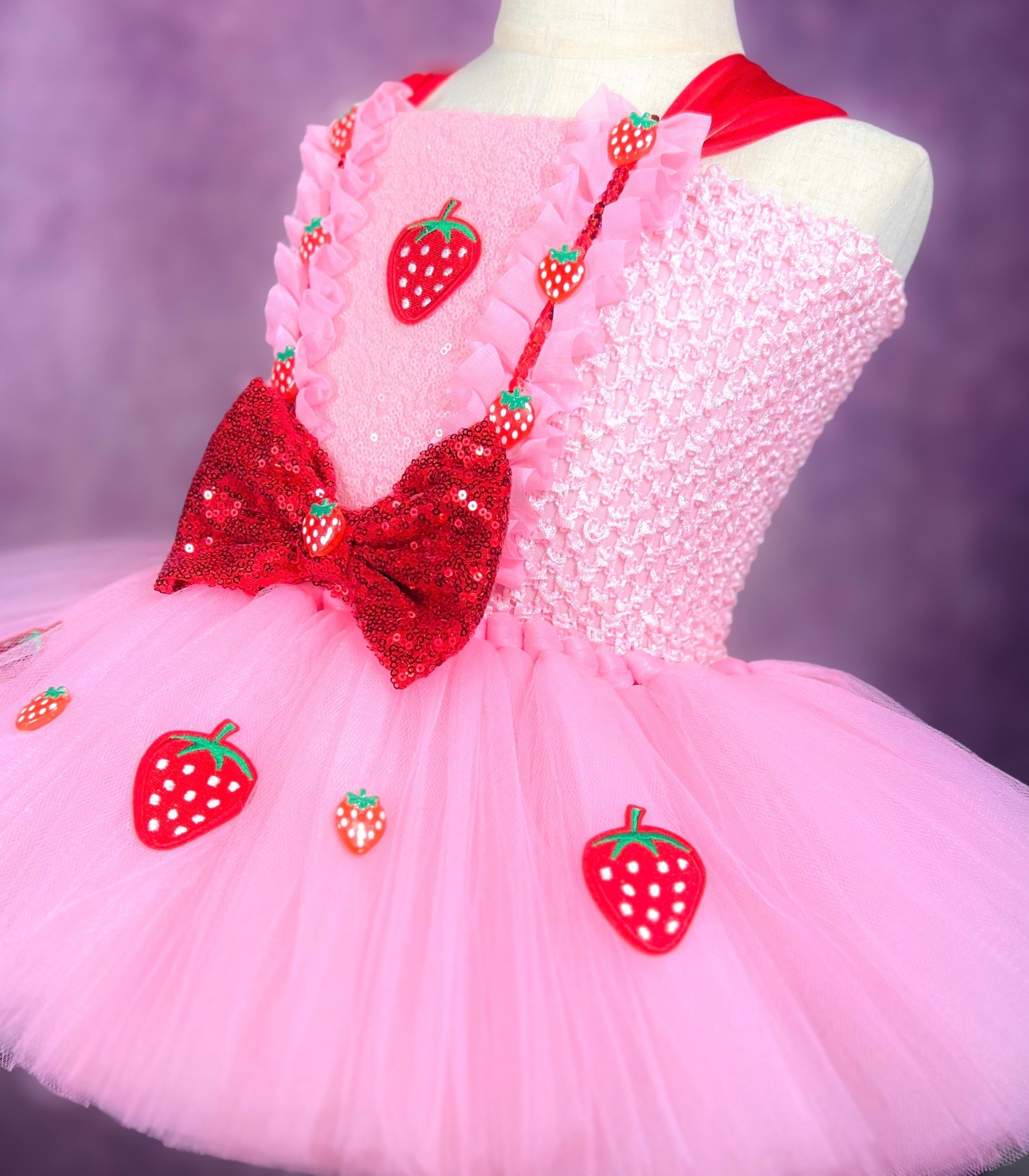Pink Strawberry Princess Strawberry Patch Festival Costume Party ...